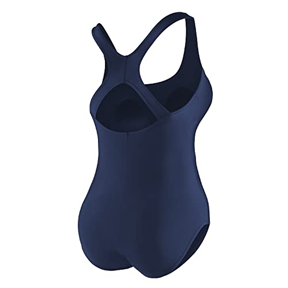 Speedo Women's Standard Swimsuit One Piece Endurance Ultraback Solid Contemporary Cut, Navy, 12