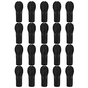 RiToEasysports 20 Pack Walking Stick Tips,Trekking Poles Tips Cane Tips with 11mm Hole Diameter for Walking Stick Accessories