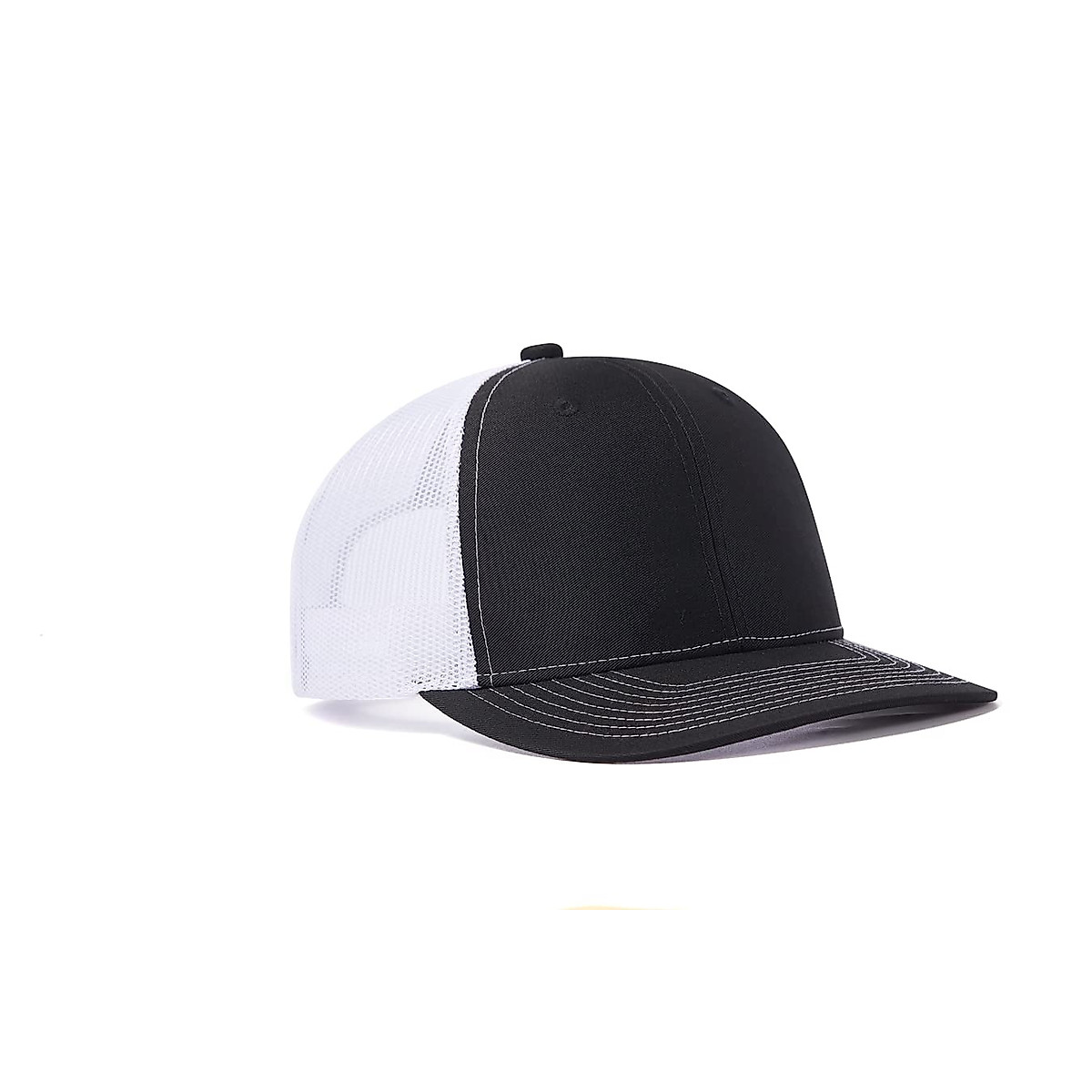 Custom Personalized Embroider Western Farm Animal Cow Cattle Angus Bull for Men 112 Trucker Hat Design Your Text Baseball Cap Black White