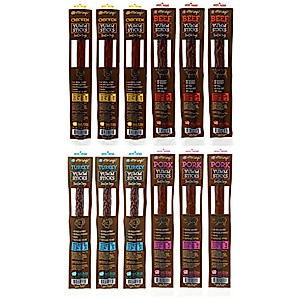 ETTA SAYS! Yumm Meat Stick Treats for Dogs – Pack of 12 – Made in The USA, Human Grade, No Added Hormones, No Nitrates or Nitrites, No MSG, Gluten-Free, Soy-Free Dog Treats (Variety)