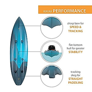 Lifetime Tamarack Pro 103 Sit-On-Top Kayak, Lightning Fusion, 10 ft. 3 in.