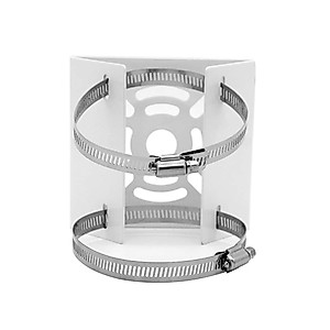 Fox Baby Universal Vertical Pole Mounting Bracket for CCTV Security Camera PTZ Dome, Wall Mounting Loop Bracket with 8 Loops (2 Pcs)