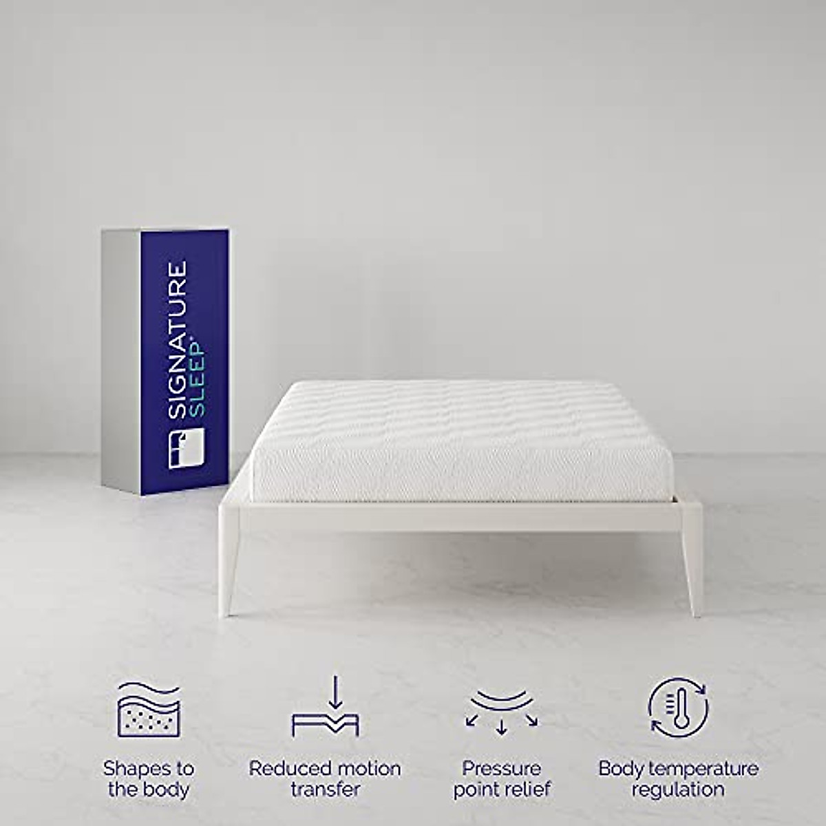 Signature Sleep Memoir 8 Inch Gel Memory Foam Mattress, Full Size
