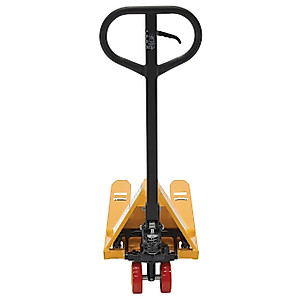 Vestil PM1-1532-MINI Steel Mini Hand Pallet Truck 45 in. x 15 in. x 45 in. 1100 Lb. Capacity Yellow
