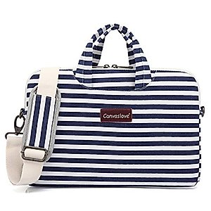 Canvaslove Breton Top Water Resistant Laptop Shoulder Messenger Bag for MacBook Pro 16 inch,15.6 inch and 15 inch-16 inch Laptop