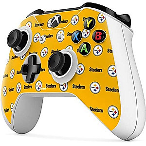Skinit Decal Gaming Skin Compatible with Xbox One S Controller - Officially Licensed NFL Pittsburgh Steelers Blitz Series Design
