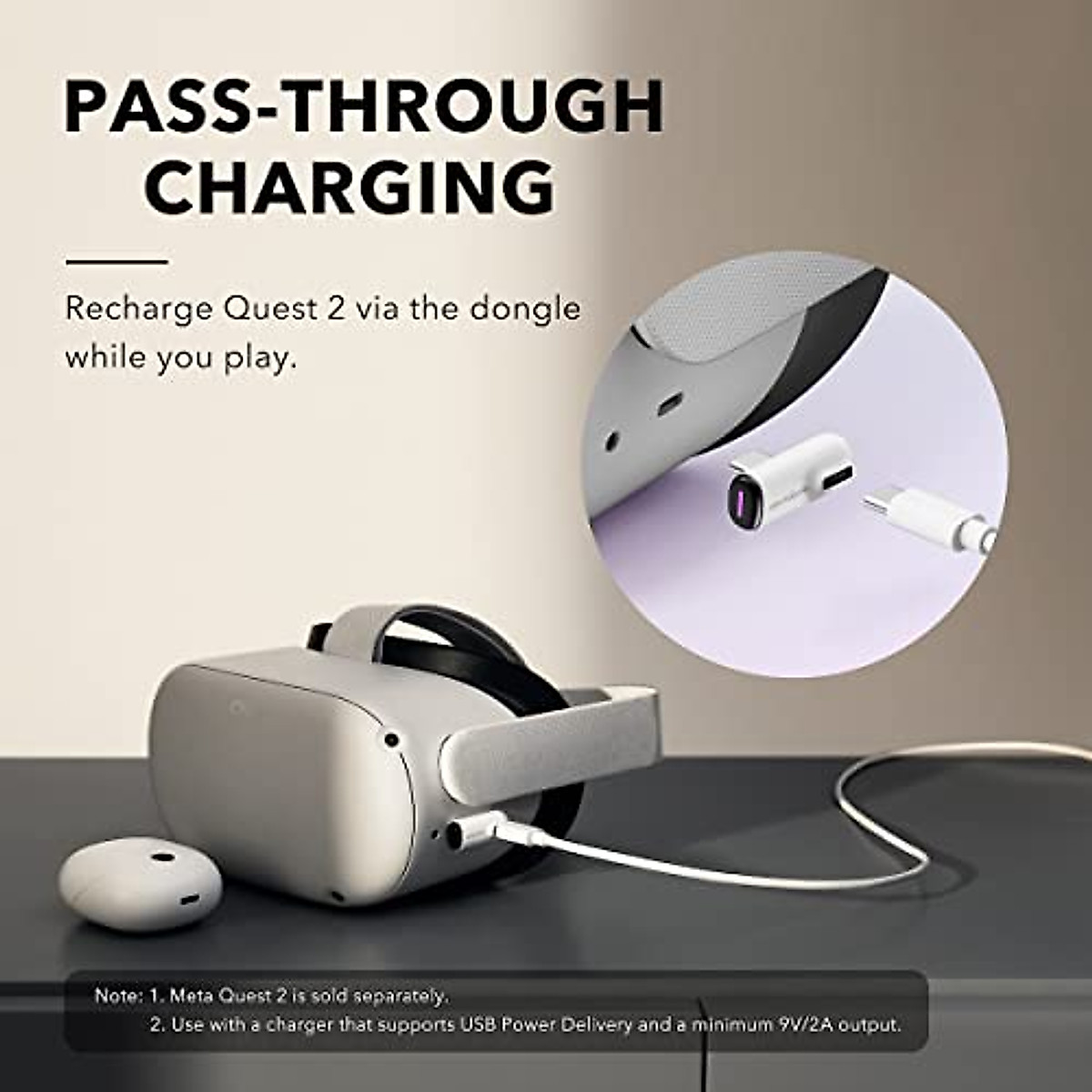 soundcore VR P10 Wireless Gaming Earbuds, Meta Quest 2 Accessories, 30ms Low Latency, Dual Connection, 2.4GHz Wireless, USB-C Dongle Included, Compatible with Steam Deck, PS4, PS5, PC, Switch