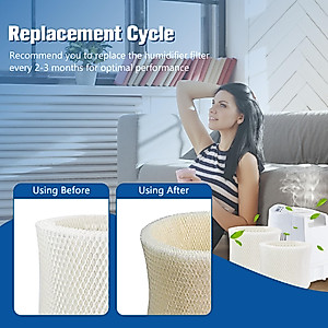 Funmit MAF2 Humidifier Wick Filter (2 Pack) Replacement Compatible with Essick Air AIRCare MoistAIR MA0800, MA0600, MA0601 and Kenmore 15408, 17006, 29706, 29988 Series Humidifiers