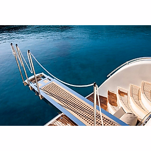 AquaTeak The Original 18" Grate Teak Shower Bench with Shelf