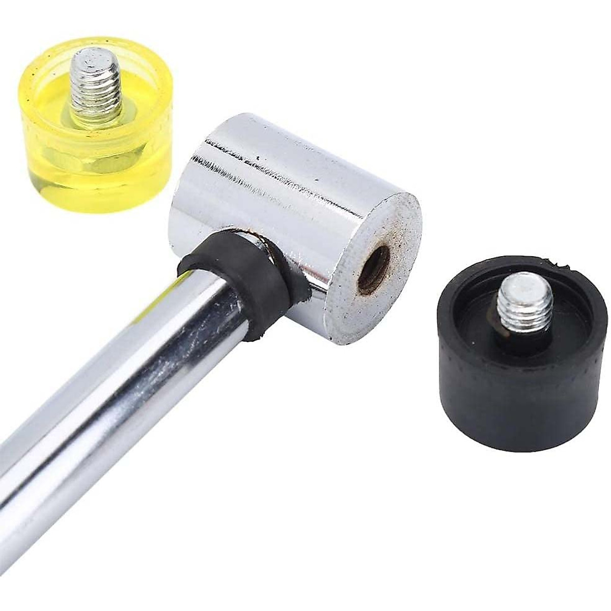 Guitar Luthiers Hammer Double Headed Tool Rubber Mallet Fret Fretboard Fretwork for Bass Ukulele Mandolin Banjo And Other String Instruments Installing Fretting Dual Face Rubber Hammer