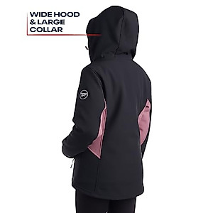 Reebok Women’s Winter Coat – Waterproof Windbreaker Jacket with Removable Puffer Coat – System Jacket for Women (S-XL), Size X-Large, Black