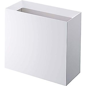 Yamazaki Home Modern Garbage Waste Basket with Handle | Plastic | Trash Can, One Size, White