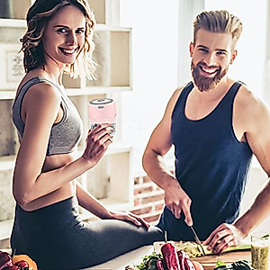 VRUPINZE Electric Herb Grinder - 3.5 Inch Large Grinders for Grinding Dry Fresh Herbs and Spice with Clear Chamber, Portable USB Charge Herb Grinder, Including Clean Brush and Tweezers, Gift Box, Pink