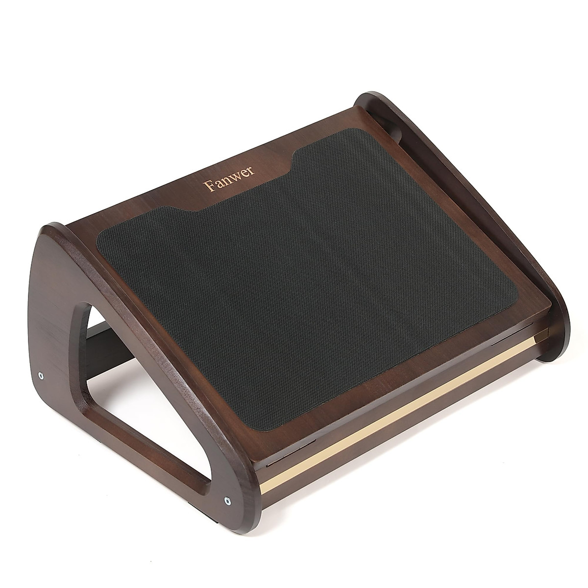 Fanwer 6 Height Adjustable Foot Rest for Under Desk at Work, Ergonomic Foot Stool with Massage Rollers, Ergonomic Tilted Footrest Foot Massager for Home Office Work