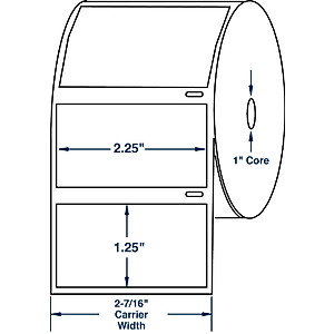 LINE42 Compatible DYMO 30334 2-1/4" x 1-1/4" Multipurpose Barcode/FNSKU Labels, Compatible with DYMO Labelwriter 450, 4XL, Rollo & Zebra Desktop Printers, Perforated, 10 Rolls/10,000 Labels
