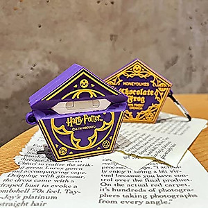 2023 Cute Airpod Case for Airpod pro, 3D Cartoon Kawaii Funny Chocolate Frog Airpod case Silica Gel Design, Accessories Keychain[Designed for Kids Girl and Boys] (Chocolate Frog Pro)