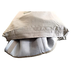 GORISEN Laundry Collector, Laundry Hamper, Door Hanging Laundry bag with hooks (Beige, 65Liters)