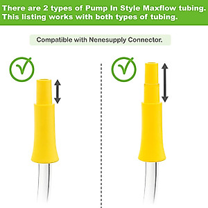 Nenesupply Connectors Compatible with Medela Personal Fit Flex Connector. Work with Pump in Style Maxflow Freestyle Flex Swing Maxi Breastpumps Not Original Medela Pump Parts. Incl. Membrane and Valve
