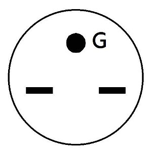 Parkworld 60479 EV Adapter Cord NEMA 6-15P to 14-50R (ONLY for Tesla UMC or Other EV Charging, NOT for RV) 18 inch