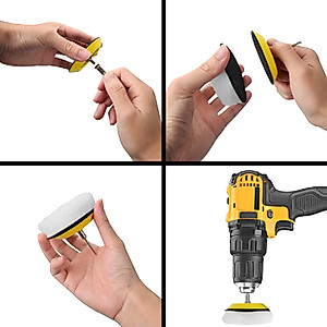 126 Pieces 3 Inch Sanding Disc, GOH DODD Headlight Restoration Kit Hook and Loop Sanding Pads 60 to 10000 Wet Dry Sandpaper with 1/8" and 1/4” Shank, Backing Pad, Polishing Pads and Interface Pad