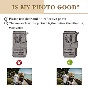 Women's Custom Photo Wallet, Personalized Wallet Gift for Wife Mom Girlfriend, Christmas Gifts