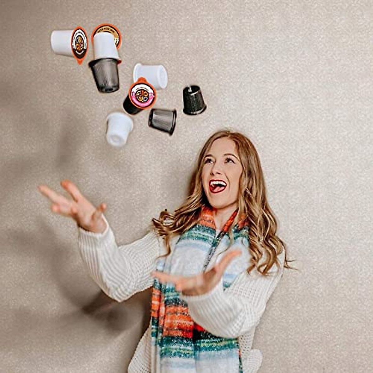 Crazy Cups Flavored Coffee for Keurig K-Cup Machines, Bananas Foster Flambe', Hot or Iced Drinks, 22 Single Serve, Recyclable Pods