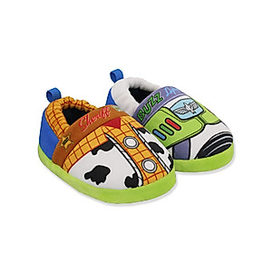 Disney Toy Story Sheriff Woody Buzz Lightyear Little Boys Aline Slippers (Multicolor, 13-1 M US Little Kid)