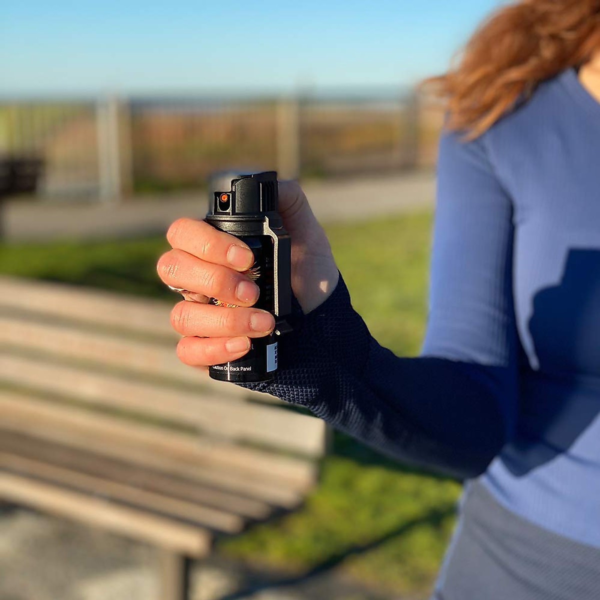 Pepper Gel Spray with UV Dye - Trusted by Military, Maximum Strength, Quick Access Flip Top, Sprays Any Angle, 18ft Range - 2 Pack