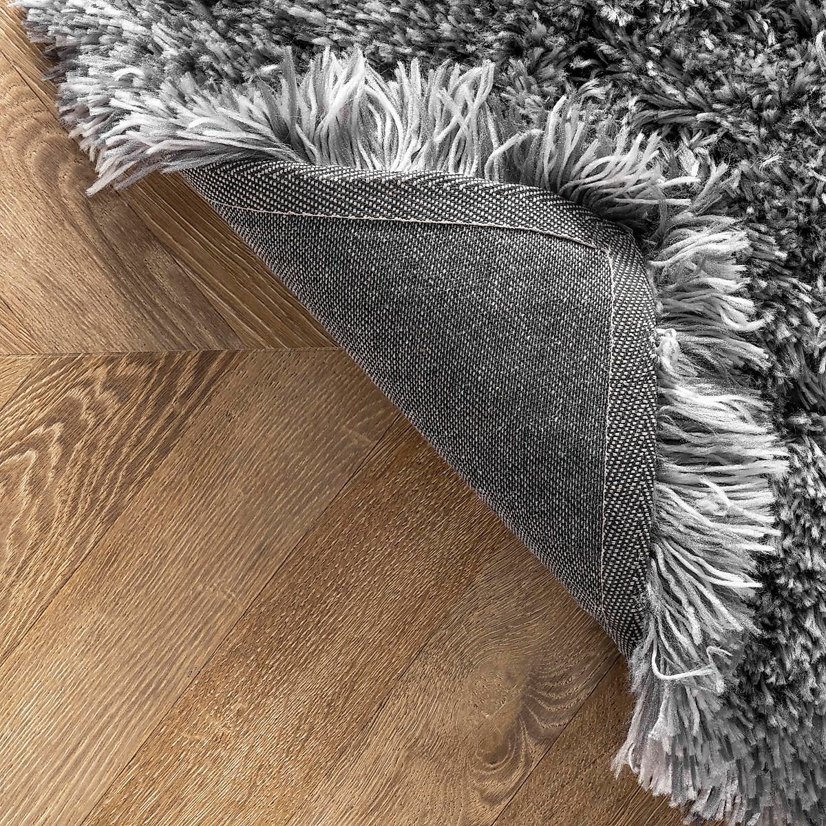 nuLOOM Kristan Modern Shag Area Rug, 8x10, Grey