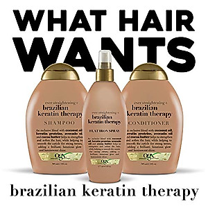OGX Ever-Straightening + Brazillian Keratin Therapy Conditioner, 13 Ounce
