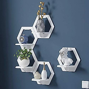 WYKDD Wall Shelf Free Punching Wall-Mounted TV Background Wall Hanger Bedroom Balcony Bedside Wall Creative Flower Pot Stand (Color : Black)