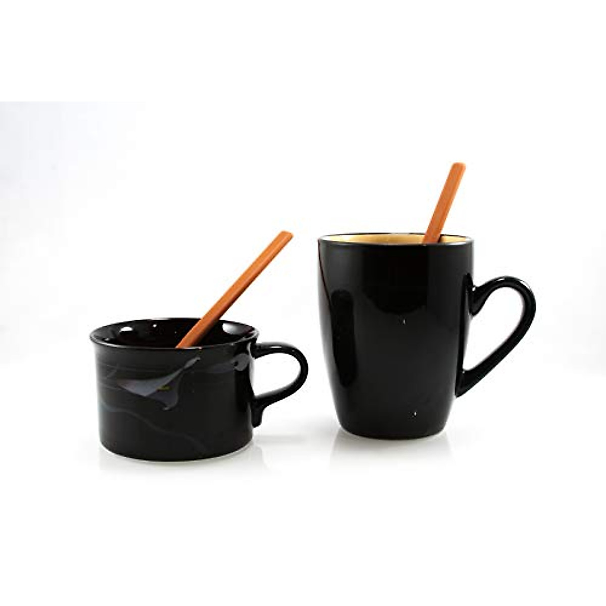 Honey Bear Kitchen Silicone Stirring Spoon (Set of 2, Black Bear Black) for Coffee & Tea