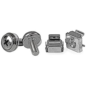 STARTECH.COM 50 PKG M5 MOUNTING Screws and CAGE Nuts for Server Rack Cabinet