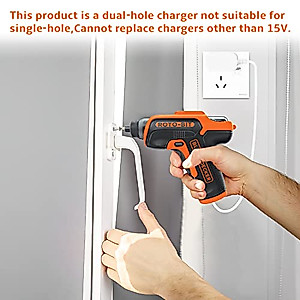 15V 90627870-01 Hand Drill Charger for Black & Decker Screwdriver Power Adapter Cord BDCSFS30C-CA BDCD8C BDCS20C BDCS50C BDCSFS30C BDCD8BVA