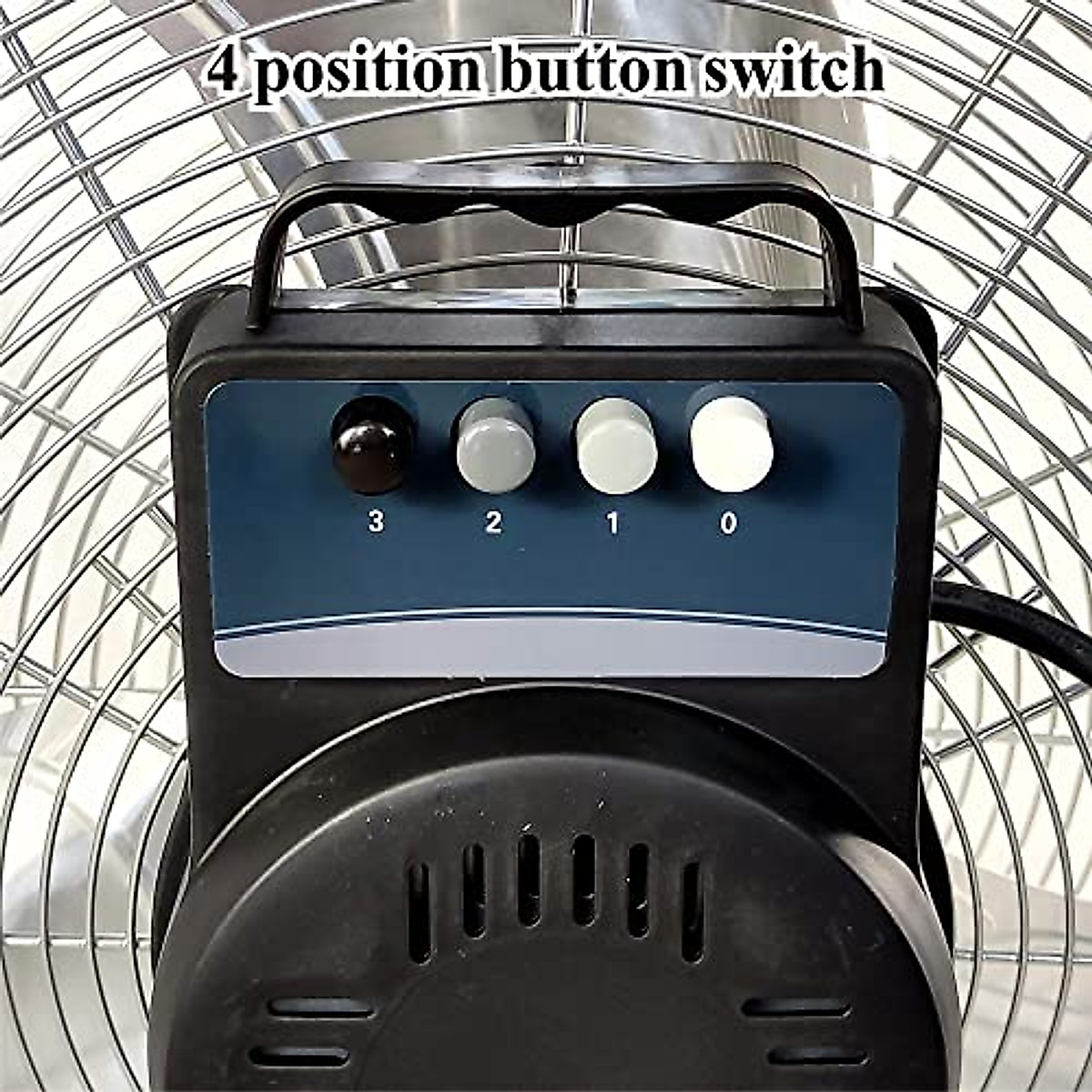 Optimus Industrial Grade 3-Speed High-Velocity Fan, 18 Inches, Chrome, F-4182