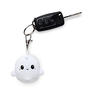TeeTurtle | Plushie Charm Keychain | Happy Ghost