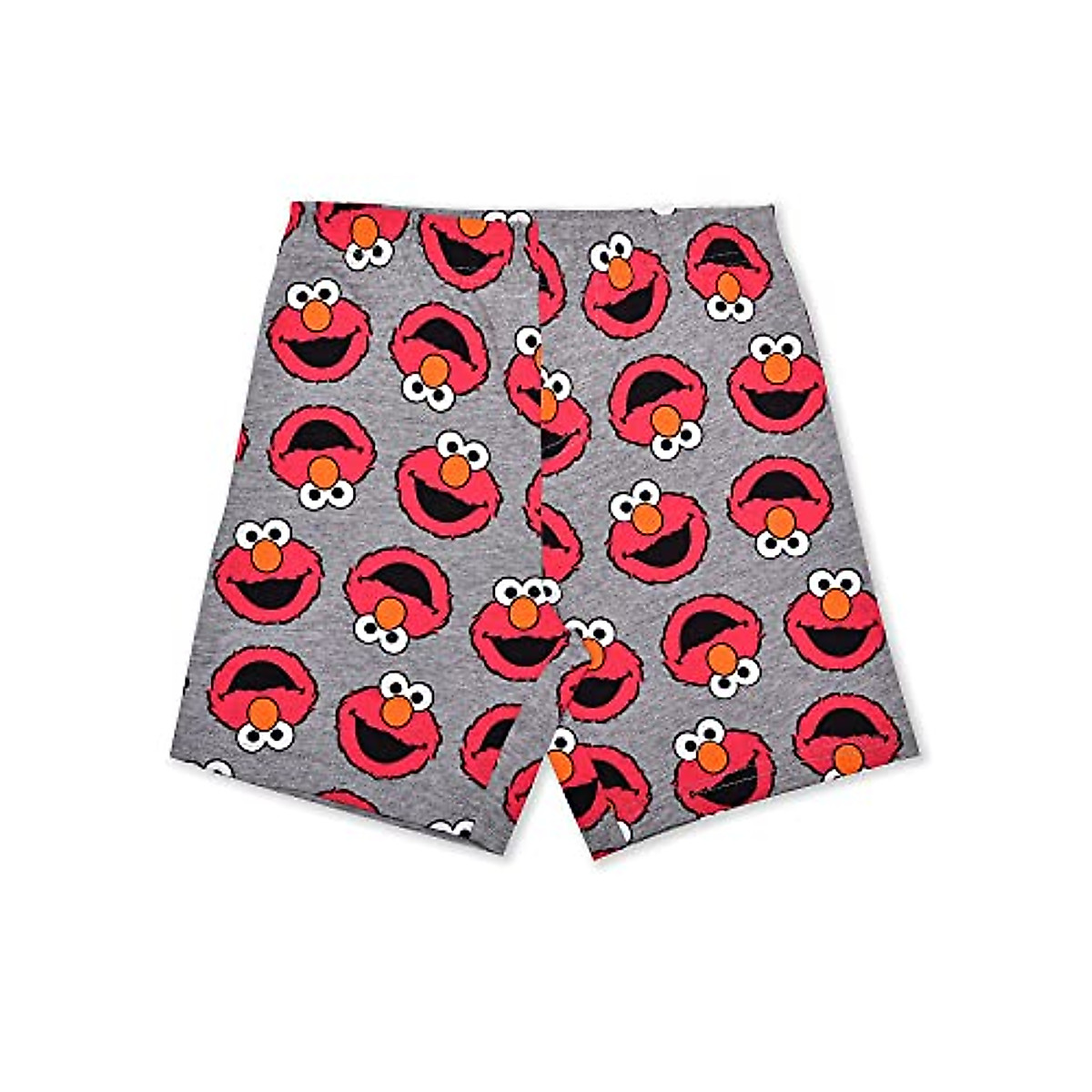 Sesame Street Elmo, Cookie Monster and Oscar Boys T-Shirt and Short Pants Set for Infant and Toddlers – White/Orange/Grey