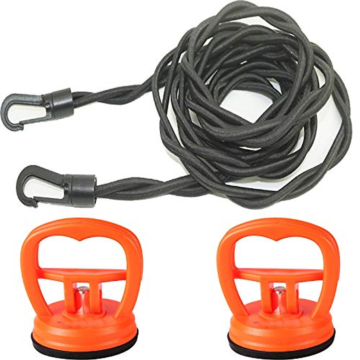 Bungee Clothesline | Braided Cord Travel Clothesline Travel Bungee Cord Laundry Clothesline (with 2 Strong Suction Cups) For Hotel Travel,Camping + Laundry Room,No Safety Pins Needed,Indoor or outdoor