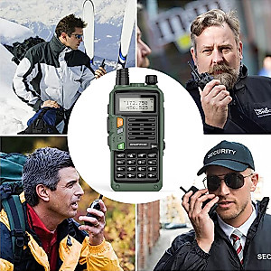 BaoFeng UV-S9 Plus 8W Ham Radio High Power Tri-Power Portable Two Way Radio with Extra 2200 mAh Battery,USB Charger Cable,Programming Cable,Speaker Mic Full Kit