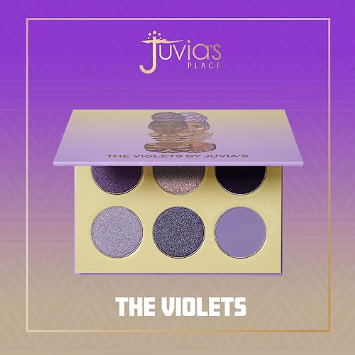Juvia's Place The Violets Eyeshadow Palette - Professional & Pigmented Eye Makeup, Flawless Finish, Soft & Natural or Complete Glam, Shades of 6