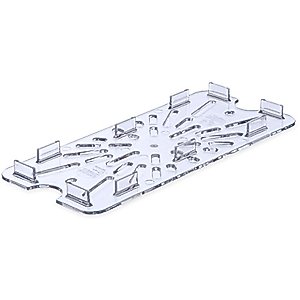 Carlisle FoodService Products Plastic Drain Shelf for 1/3 Size Food Pan Clear (Pack of 6)