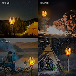 Ubrand Solar Torch Light Waterproof 96Led Outdoor Landscape Light,Solar Flame Garden Patio Torch-4