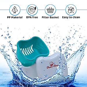 Polident 3 Minute Denture Cleaner 120 Triplemint Tablets bundle with Dentu-Care Denture Case and Denture Brush for Maintaining Good Clean for Full/Partial Dentures Mouthguards