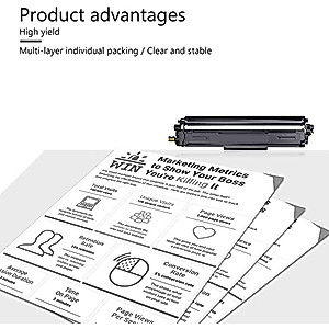 ALUMUINK Compatible TN225 Toner Cartridges High Yield Replacement for Brother TN225BK Black Toner Cartridge (2-Pack)