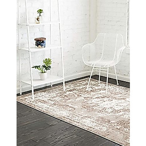 Unique Loom Sofia Collection Area Rug - Salle Garnier (7' 1" x 10', Beige/ Ivory)