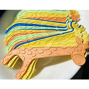 EcoFrenzy Kids Floss Picks 200 COUNT (4 packs of 50 Flossers) - BIODEGRADABLE Cornstarch - Strawberry Flavored