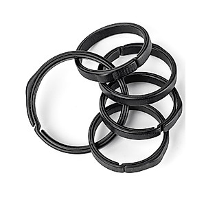 TISUR Key Ring, Titanium Side-Pushing Designed Small Key Chain Rings,Split Rings Keyrings for Men Woman