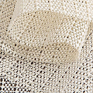 PVC Non-Slip Mat, White Foam Sofa Cloth Carpet Bottom Mat Sofa Yoga Pad, Non Adhesive Shower Cushion Liner Bottom Cloth for Drawer Cabinet(30x50cm)