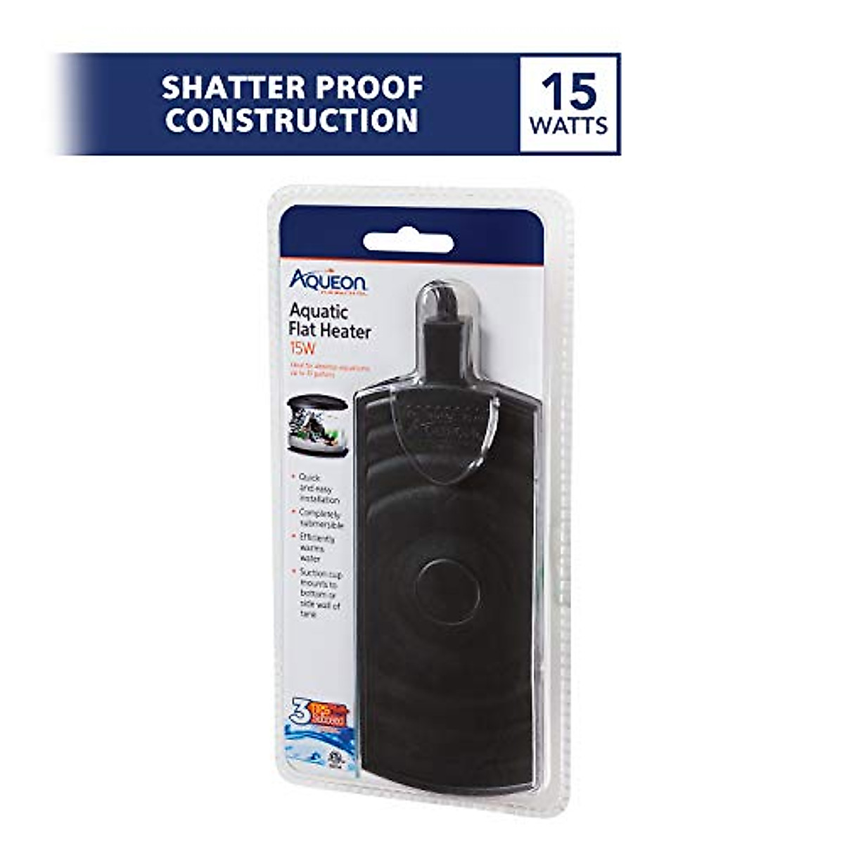 Aqueon Submersible Aquatic Flat Heater 15 Watts