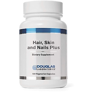 Douglas Laboratories Hair, Skin & Nail Plus | Vitamins, Minerals, and Nutrients Formulated to Support Healthy Hair, Skin, and Nails | 100 Capsules